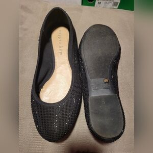 Copper Key | Shoes | Copper Key Black Sparkle Flats | Poshmark